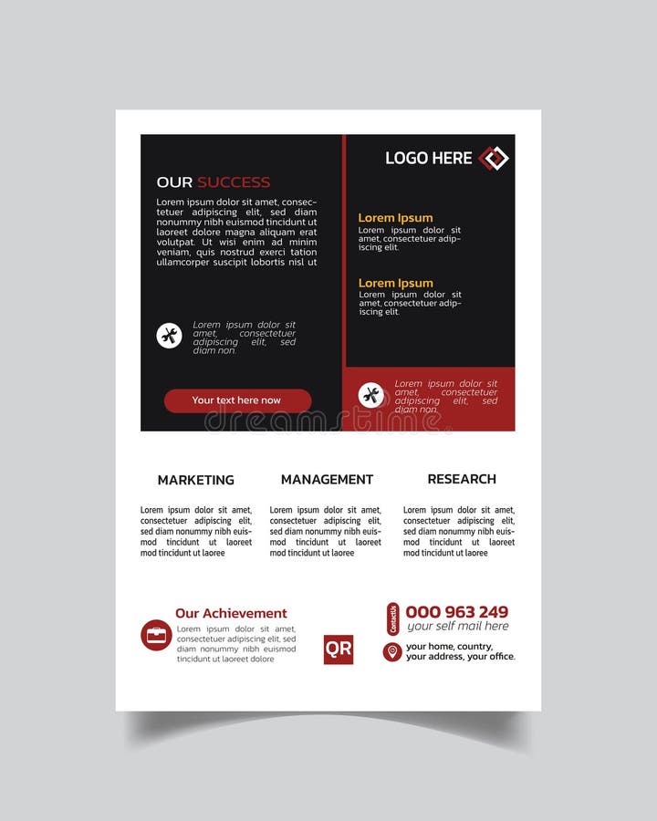 Minimal Corporate Business Flyer or Unique Design Business Leaflet A4 ...