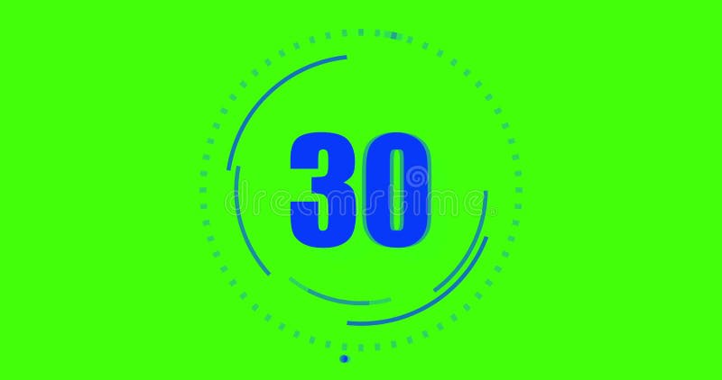 Minimal Countdown Timer Animation from 60 To 0. Modern Art Design Stock ...