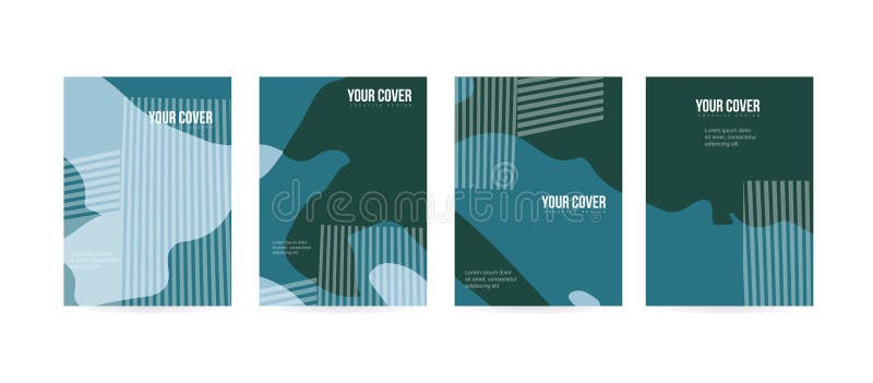 Minimal Cover Concept for Brochure or Card Design Stock Vector ...