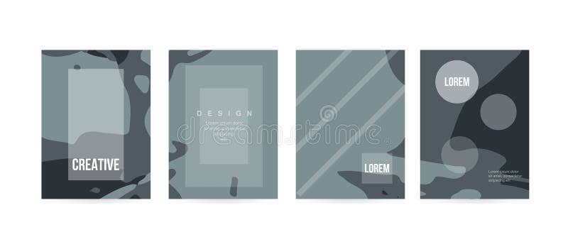 Minimal Cover Concept for Brochure or Card Design Stock Vector ...