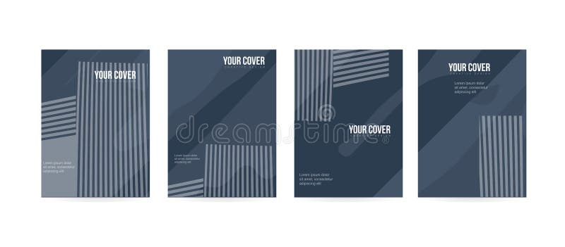 Minimal Cover Concept for Brochure or Card Design Stock Vector ...