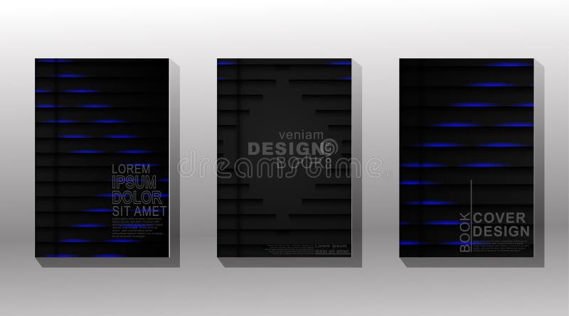 Minimal Cover Design. Overlap Shape with Shadow and Shiny Light Stock ...