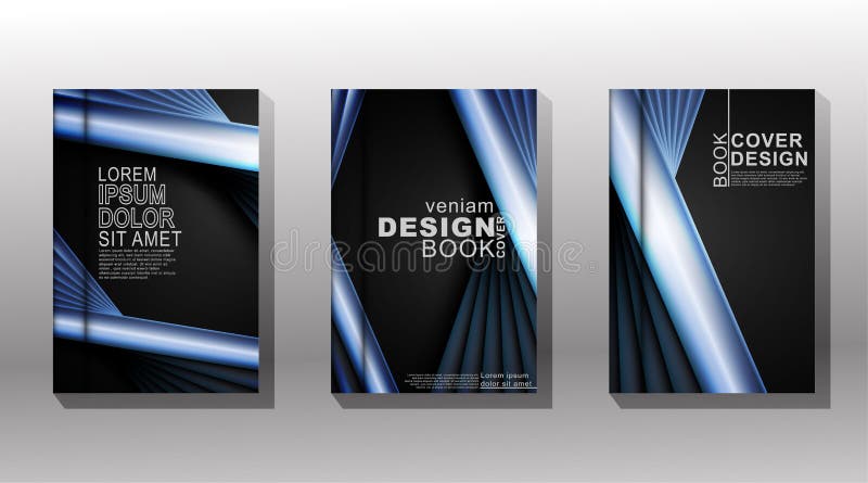 Minimal Cover Design. Overlap Shape with Shadow and Shiny Light Stock ...