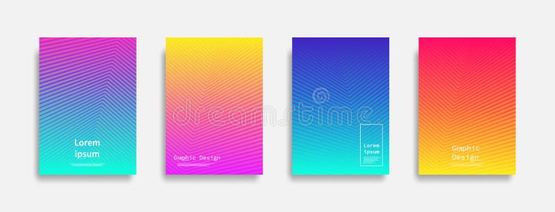Minimal Covers Design. Colorful Line Design. Future Geometric Patterns ...