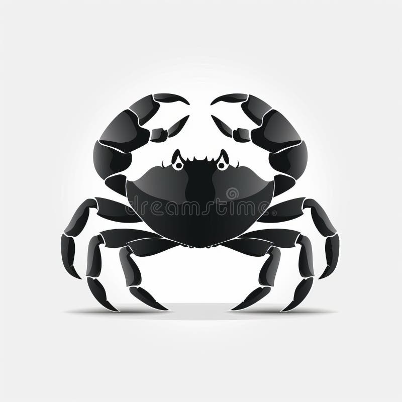 Crab Silhouette Front Stock Illustrations – 670 Crab Silhouette Front ...