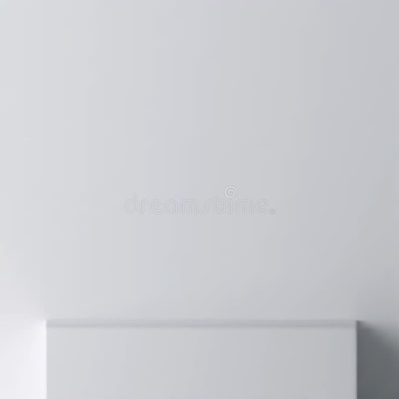 Minimal Cube Podium for Presenting Products. Front View Stock Vector ...