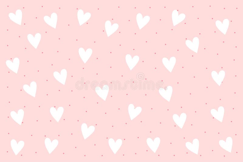Minimal and Cute Heart Pattern a Lovely Message Stock Vector ...