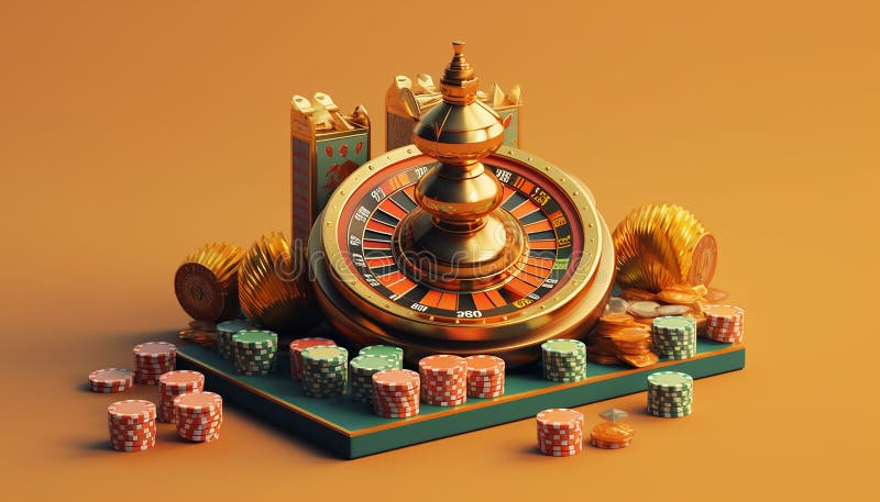 Minimal 3D Casino Objects. Miniature Concept. High Quality Render ...