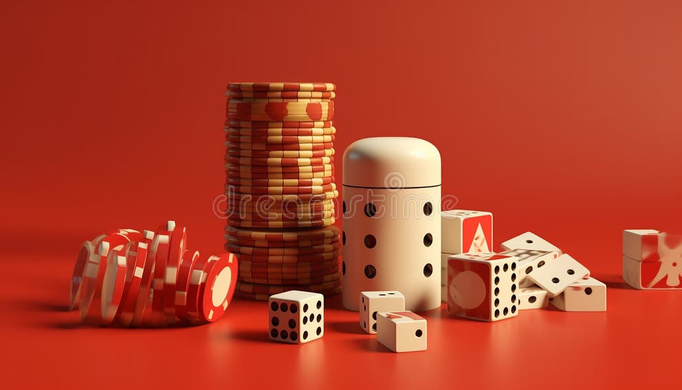 Minimal 3D Casino Objects. Miniature Concept. High Quality Render ...