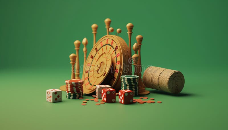 Minimal 3D Casino Objects. Miniature Concept. High Quality Render ...