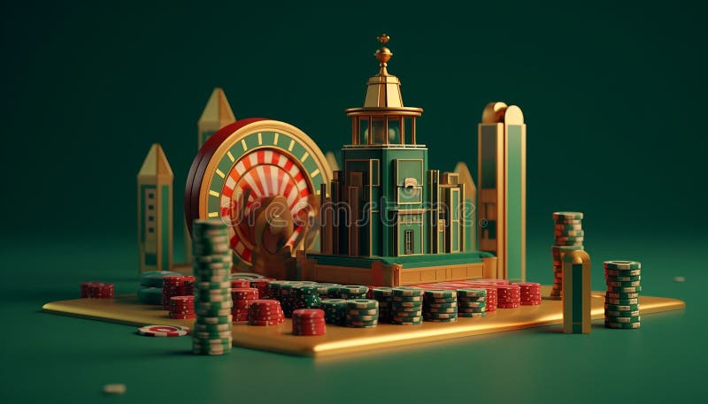 Minimal 3D Casino Objects. Miniature Concept. High Quality Render ...