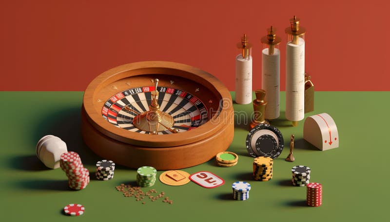 Minimal 3D Casino Objects. Miniature Concept. High Quality Render ...