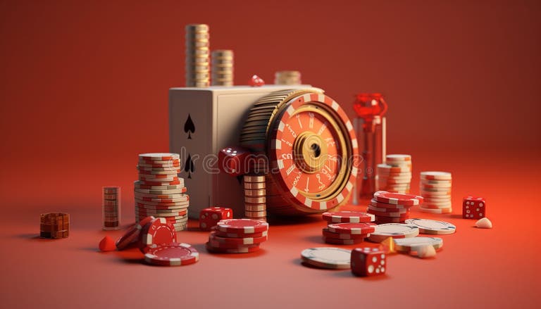 Minimal 3D Casino Objects. Miniature Concept. High Quality Render ...
