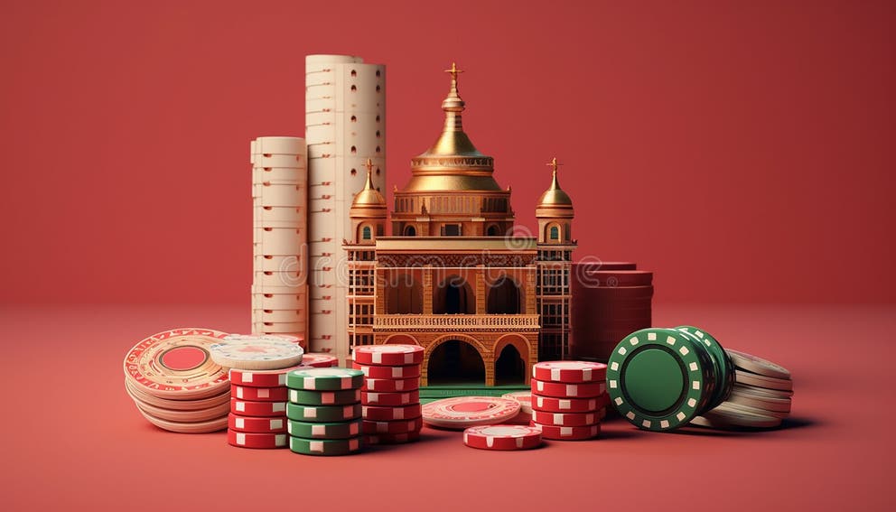 Minimal 3D Casino Objects. Miniature Concept. High Quality Render ...