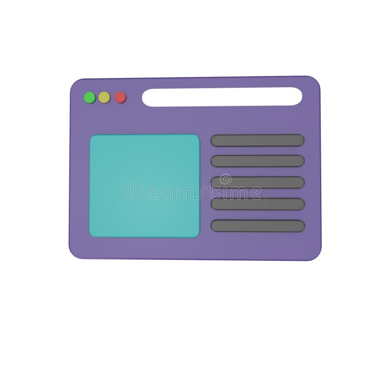 Minimal 3d Illustration Web UI-UX Design, Web Page Concept. Web Design ...