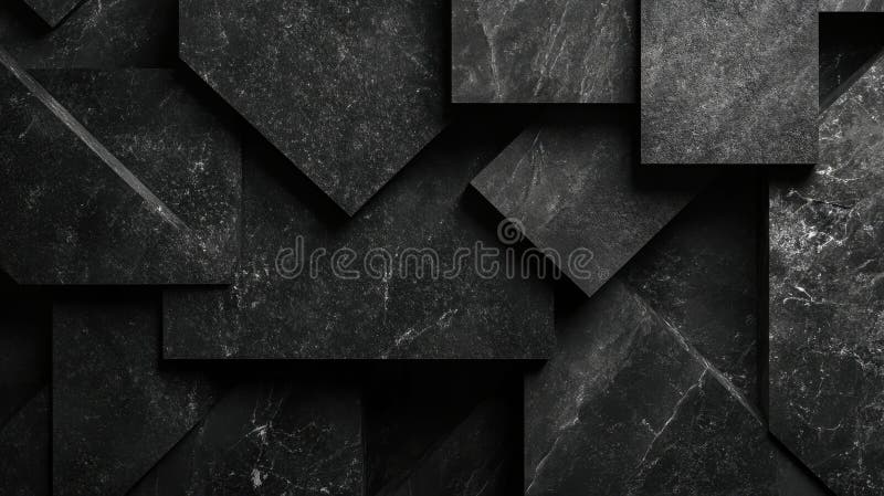 Minimal Dark Shapes and Textures Creating a Modern Design Stock ...