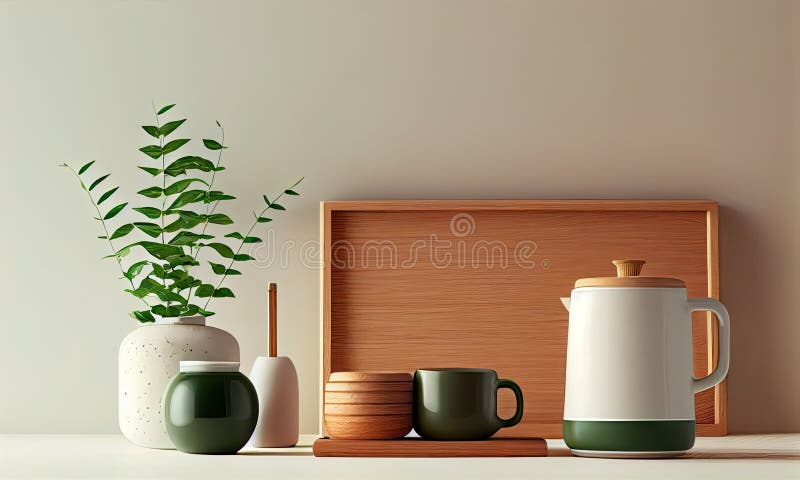 Minimal Design of a Cozy Counter Layout for the Background of the ...