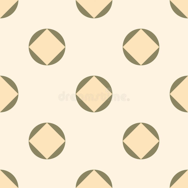 Minimal Design Geometric Seamless Pattern with Circle and Square Shape ...