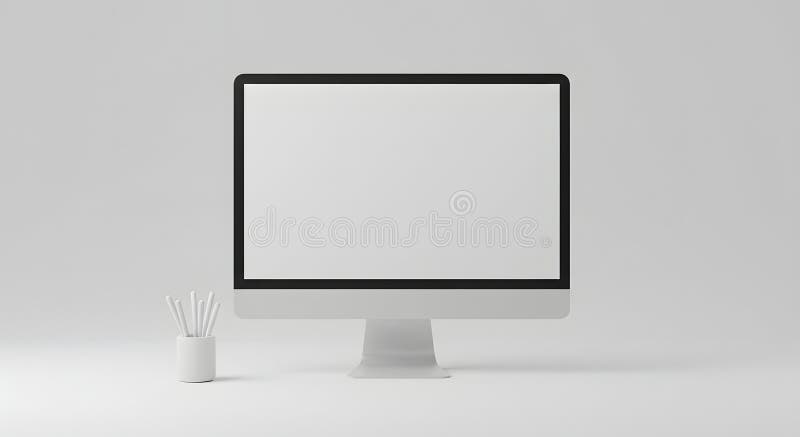 Blank Apple Computer Screen