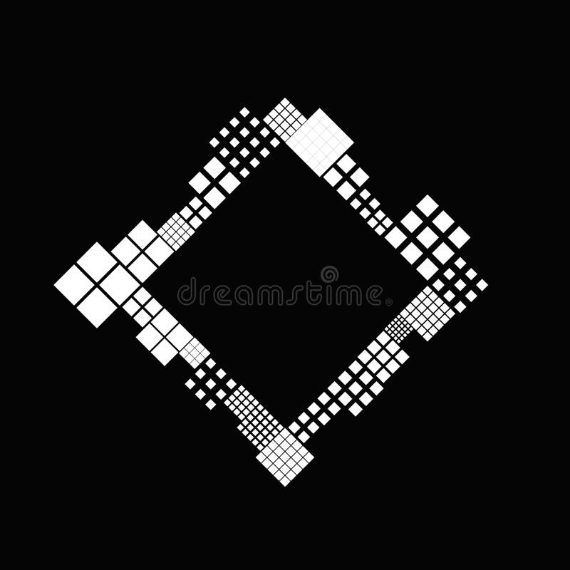Abstract Diagonal Modern Geometrical Square Blank Badge Design Element ...
