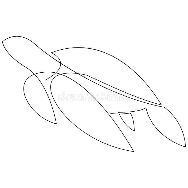 Continuous Line Drawing Turtle Stock Illustrations – 97 Continuous Line ...