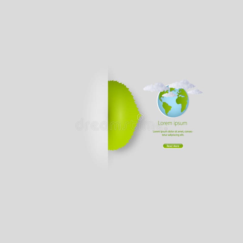 Minimal Eco Design stock illustration. Illustration of planet - 46713478