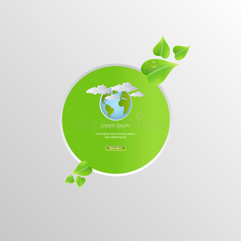 Minimal Eco Design stock illustration. Illustration of leaf - 46713483