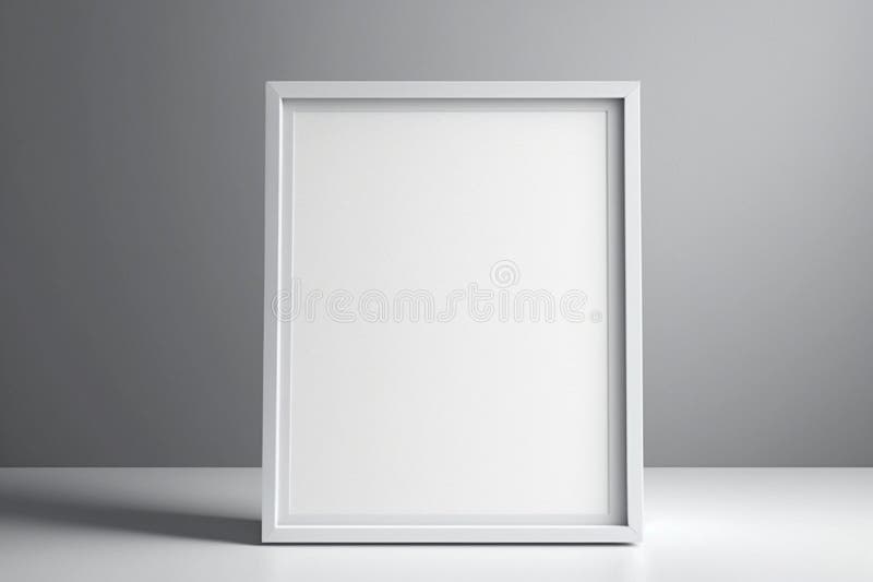Minimal Empty Mockup Frame A4 on the Table. Poster Mockup. Clean ...