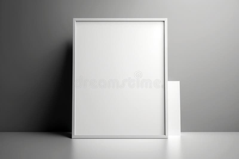 Minimal Empty Mockup Frame A4 on the Table. Poster Mockup. Clean ...