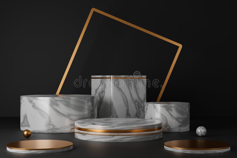 Minimal empty stand. stock illustration. Illustration of background ...