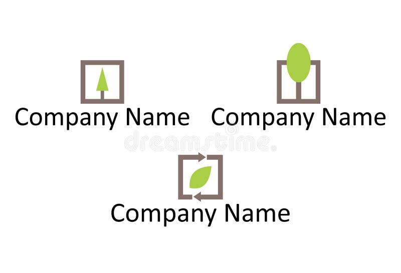 Minimal environmental logo stock vector. Illustration of connected ...