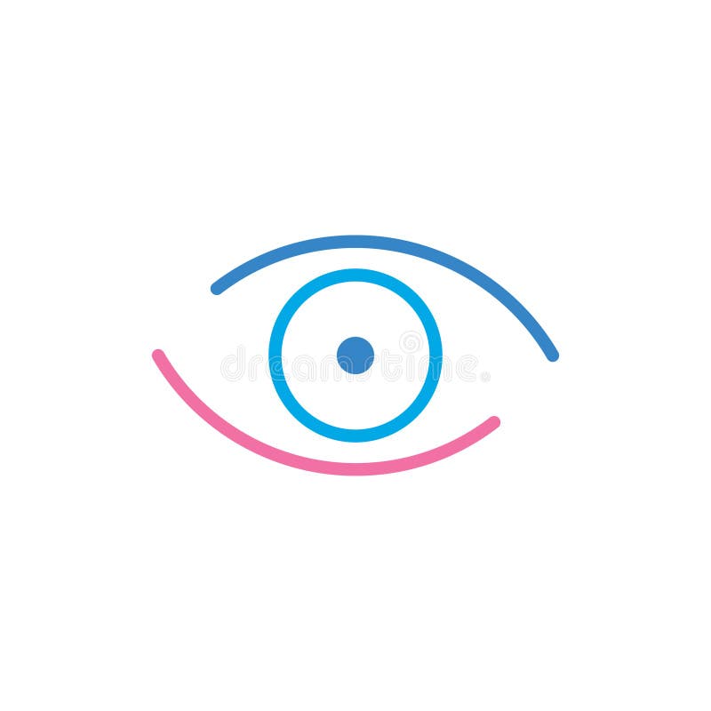 Minimal Eye Vector Icon Logo Design Stock Vector - Illustration of ...
