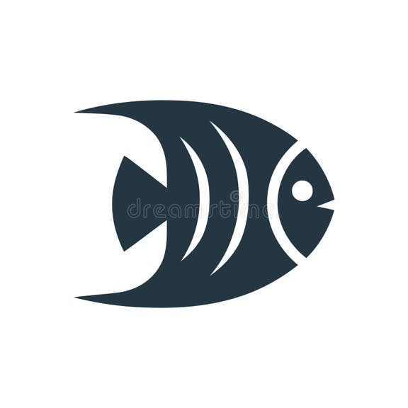 Minimal fish icon stock vector. Illustration of icon - 361768248
