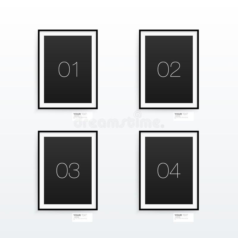 Minimal A4 / A3 Format Poster Design With Your Text Stock Vector ...