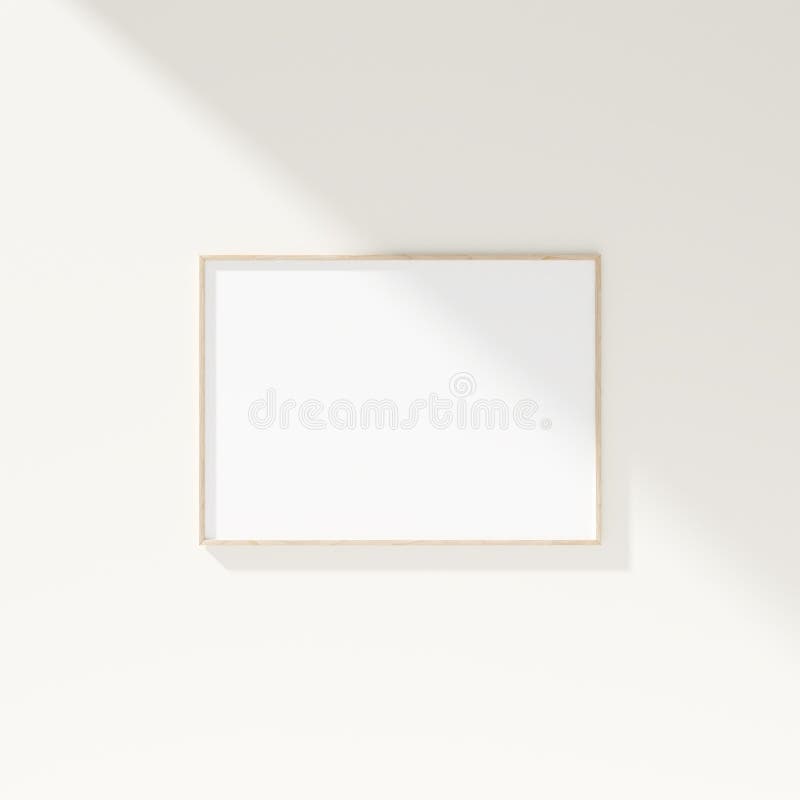 Minimal Frame Mockup on White Wall. Poster Mockup. Clean, Modern ...