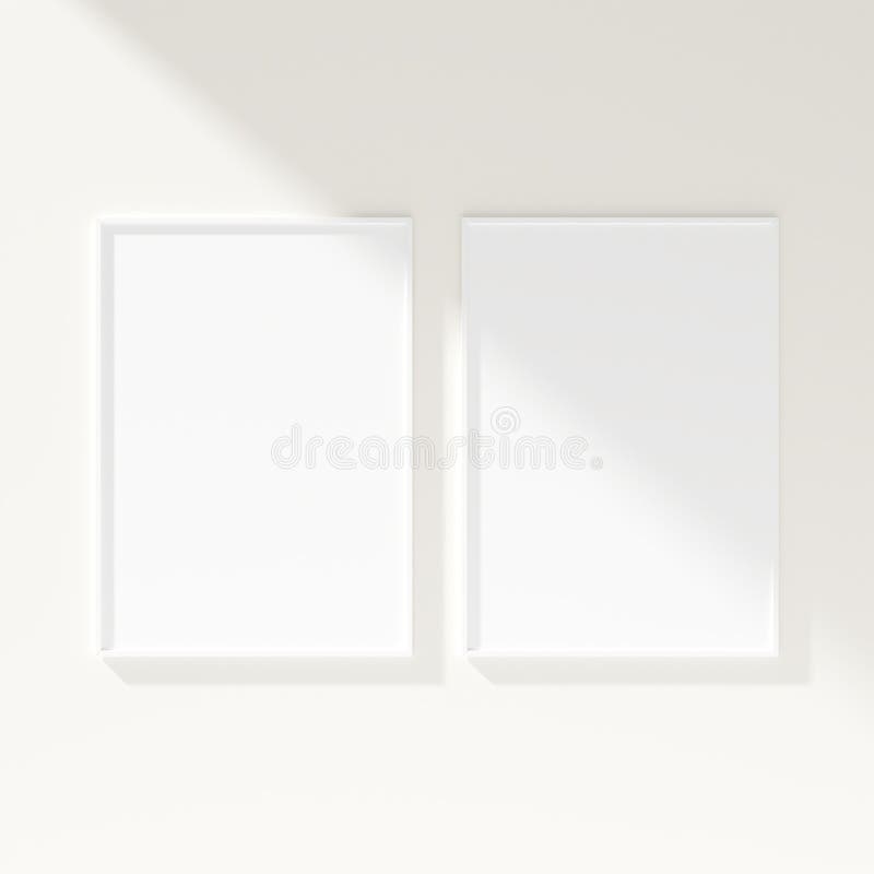 Minimal Frame Mockup on White Wall. Poster Mockup. Clean, Modern ...