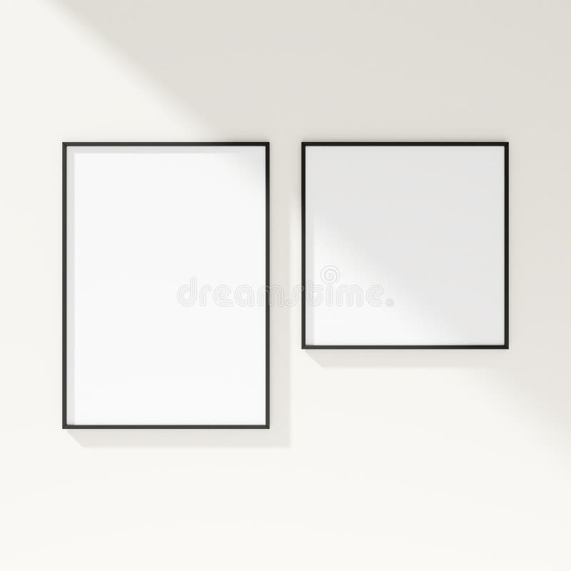 Minimal Frame Mockup on White Wall. Poster Mockup. Clean, Modern ...