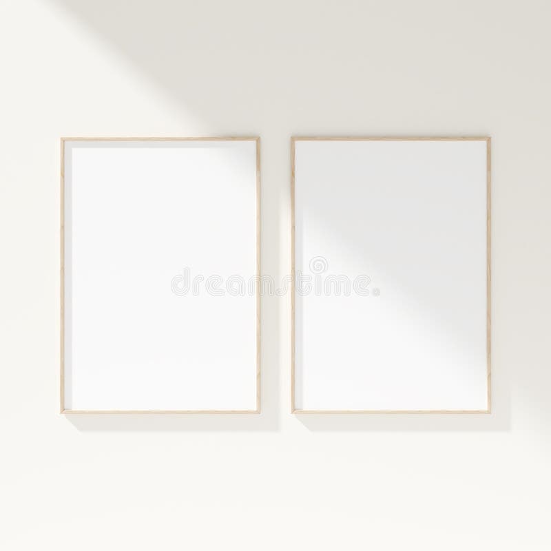Minimal Frame Mockup on White Wall. Poster Mockup. Clean, Modern ...