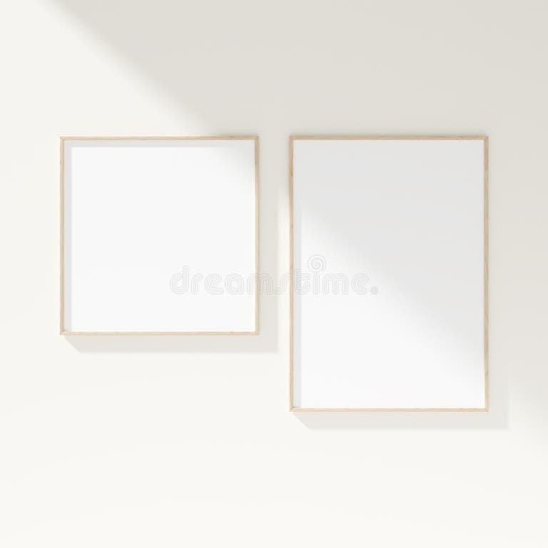 Minimal Frame Mockup on White Wall. Poster Mockup. Clean, Modern ...