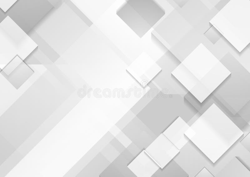 Minimal Futuristic Corporate Tech Grey White Background Stock Vector ...