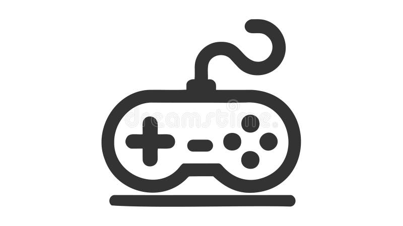 Minimal Gaming Symbol - Stream Modern Games - Wireless Controller Icon ...