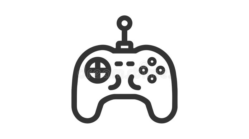 Minimal Gaming Symbol - Stream Modern Games - Wireless Controller Icon ...