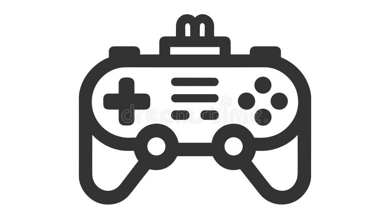Minimal Gaming Symbol - Stream Modern Games - Wireless Controller Icon ...