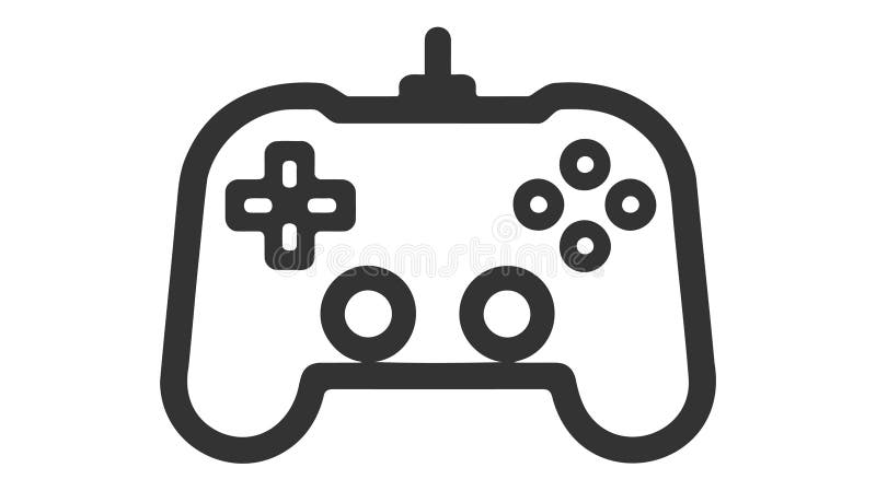 Minimal Gaming Symbol - Stream Modern Games - Wireless Controller Icon ...