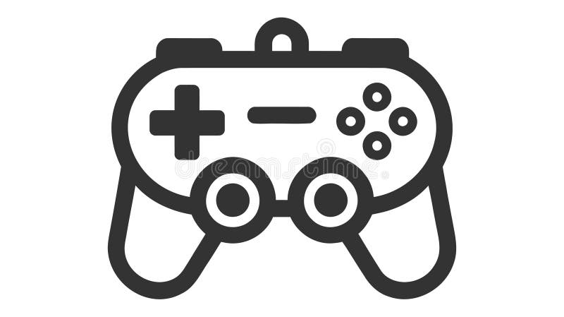 Minimal Gaming Symbol - Stream Modern Games - Wireless Controller Icon ...