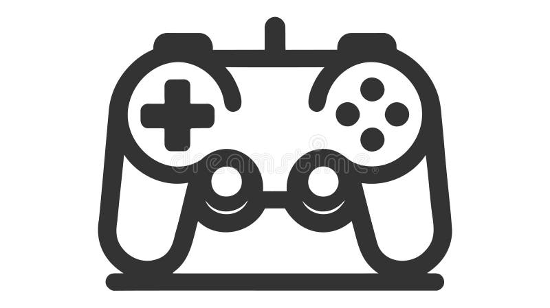 Minimal Gaming Symbol - Stream Modern Games - Wireless Controller Icon ...
