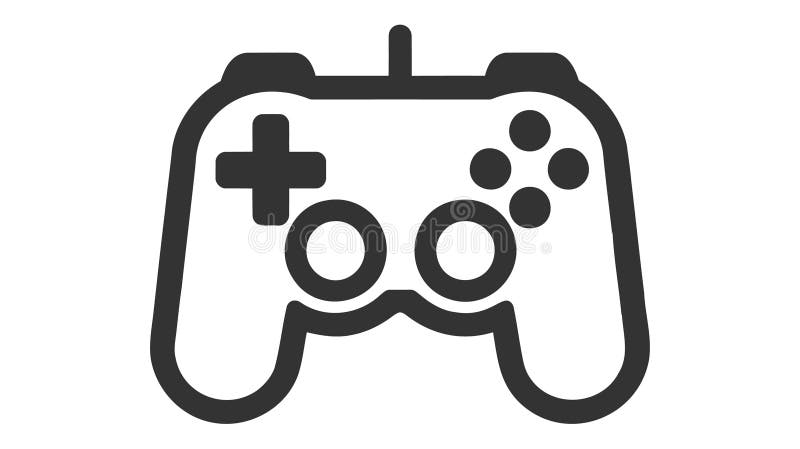 Minimal Gaming Symbol - Stream Modern Games - Wireless Controller Icon ...