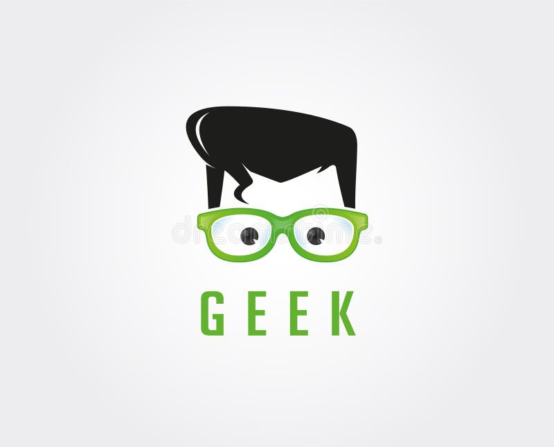Geek Logo Design Template Vector Stock Vector - Illustration of ...