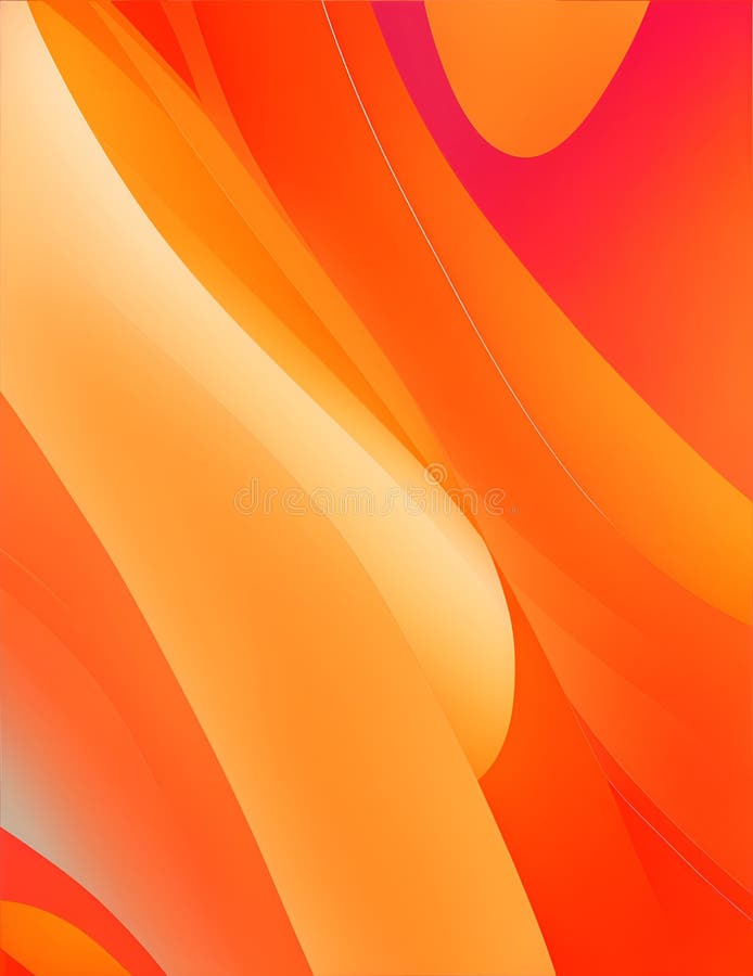 Minimal Geometric Background. Dynamic Shapes Composition. Light Orange ...