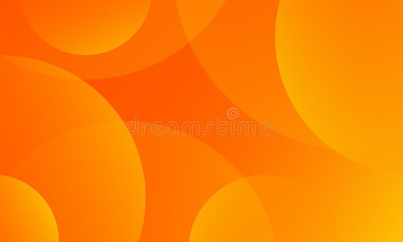 Minimal Geometric Background. Orange Elements with Fluid Gradient ...
